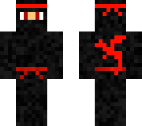 Red & Black Dragon Ninja Skin | Minecraft Skin