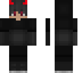 Red Devil-horn E-boy Skin | Minecraft Skin