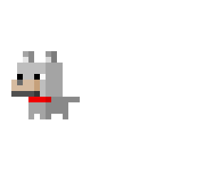 Simple Minecraft wolf Pixelart | Minecraft Skin