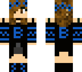 skin mujer azul | Minecraft Skin