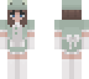 updated frag maid girl pls dont use | Minecraft Skin