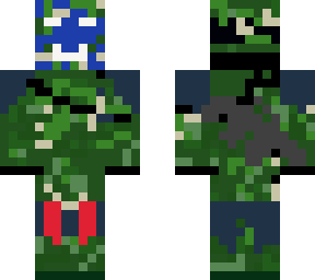 Camo math man armored | Minecraft Skin