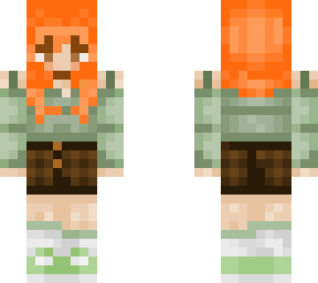 green girl skin | Minecraft Skin