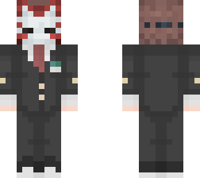 Kitsune mask - dashing tuxedo | Minecraft Skin