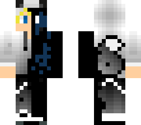 mitad umano mitad sombra | Minecraft Skin