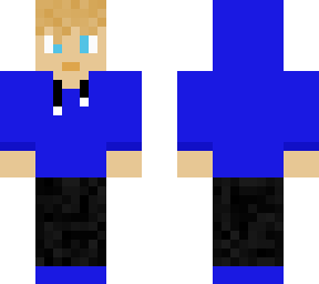 oli skin blue hoodie | Minecraft Skin