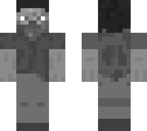 Black and White Steve | Minecraft Skin