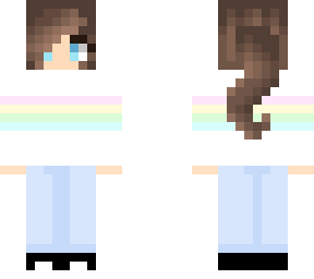 Girl in ponytail | Minecraft Skin