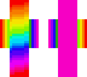 Rainbow skin | Minecraft Skin
