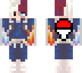myheroacademia todoroki shoto naruto uchiha | Minecraft Skins