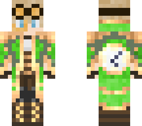 Steampunk Minecraft Skin Green