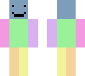 Colour block smile | Minecraft Skin