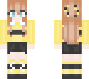 Cute Bee Girl | Minecraft Skins