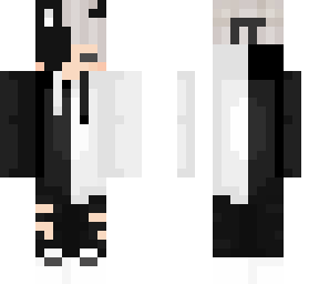 Black and white Devil | Minecraft Skin