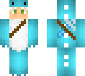 Blue Dino Boy | Minecraft Skin