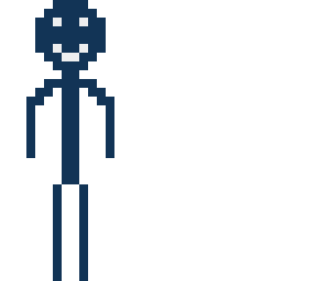 Blue Stick Figure | Minecraft Skin