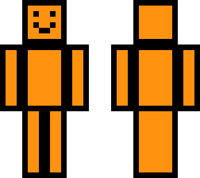 Orange Smiley | Minecraft Skin