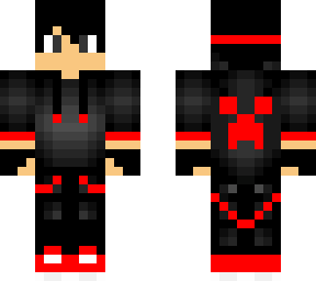Red creeper gamer | Minecraft Skin