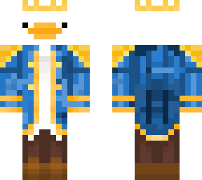 Royal duck in blue | Minecraft Skin