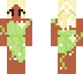 Black nature elf | Minecraft Skin