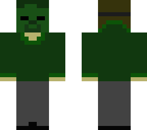 Minecraft Guy With Zombie Mask | Minecraft Skin