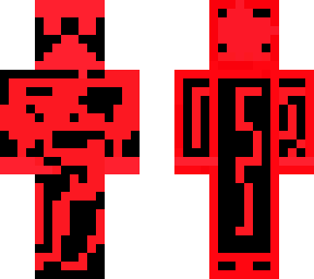black and red | Minecraft Skins