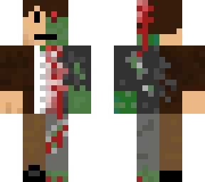 Half Human Half Zombie | Minecraft Skins
