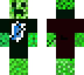 Creeper in knock off Preston merch | Minecraft Skin