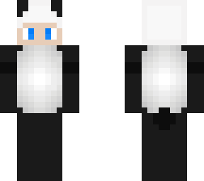 grayscale panda onesie | Minecraft Skin