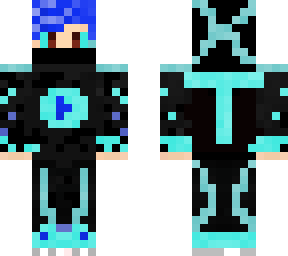 neon blue | Minecraft Skin