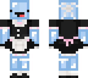 Pink maid skeppy | Minecraft Skin