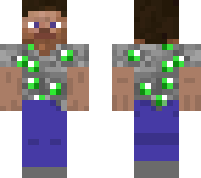 Steve Emerald Ore Shirt | Minecraft Skin