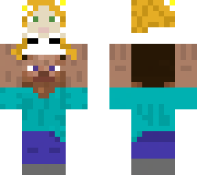 Steve holding alex | Minecraft Skin