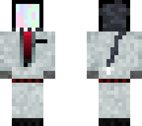 white tux w/ tv head | Minecraft Skin