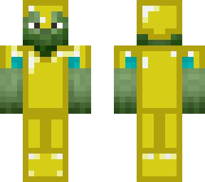 Zombie with Golden armour | Minecraft Skin