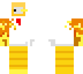 Chicken on fire | Minecraft Skin