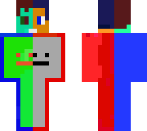 Half infected | Minecraft Skin