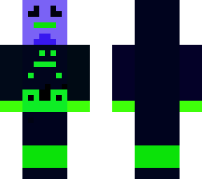 Neon duck with goatee | Minecraft Skin