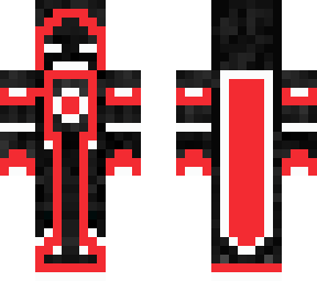 Neon red wizard | Minecraft Skin
