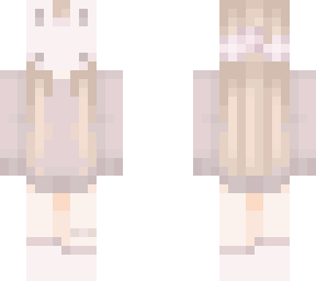 bunny girl blonde soft pink cute kawaii | Minecraft Skins