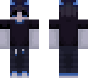 blue and black eboy skin | Minecraft Skin