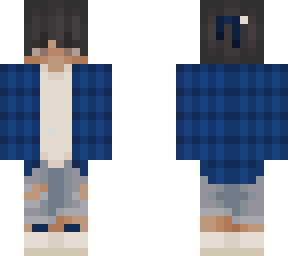 blue flannel boy | Minecraft Skin