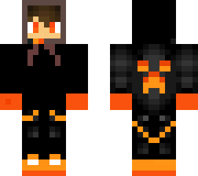 Fire gamer in winter | Minecraft Skin