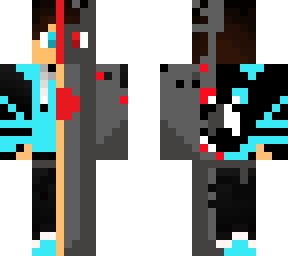 Half gamer half robot | Minecraft Skin