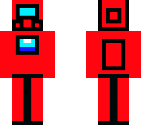 Among us red mini crewmate hat | Minecraft Skin