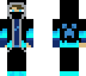 Cyan Cloaked Ninja | Minecraft Skin