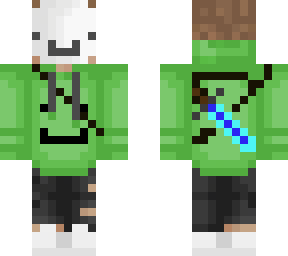 Dream with diamond sword | Minecraft Skin