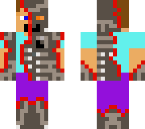 Half Robot Half Human | Minecraft Skin