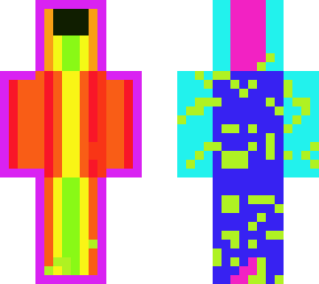 hot and cold colours | Minecraft Skin