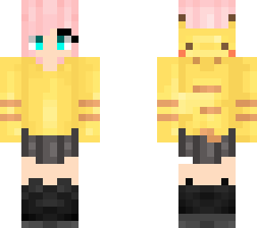 Pikachu Girl Minecraft Skins